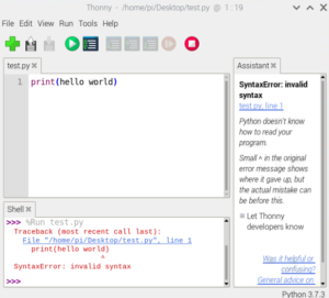 raspberry piでpythonを使う 簡単なpythonのプログラムを実行 – fittingmind
